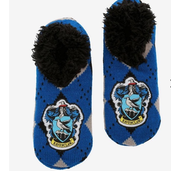 Warner Bros. | Accessories | Harry Potter Ravenclaw Argyle Logo Slipper ...
